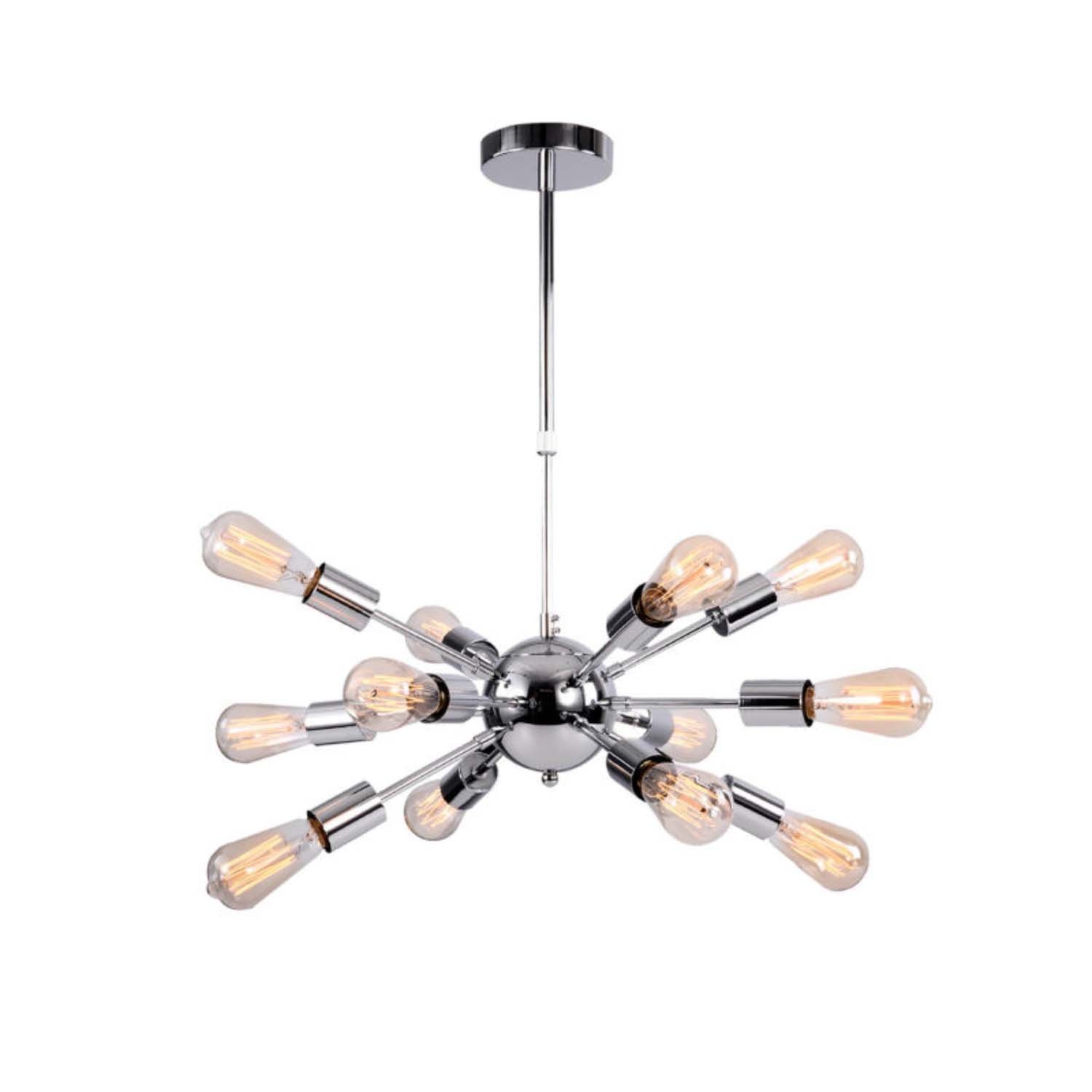 Buy EUJEID LED Sputnik Chandelier, 12 Head Semi Flush Satellite Ceiling ...