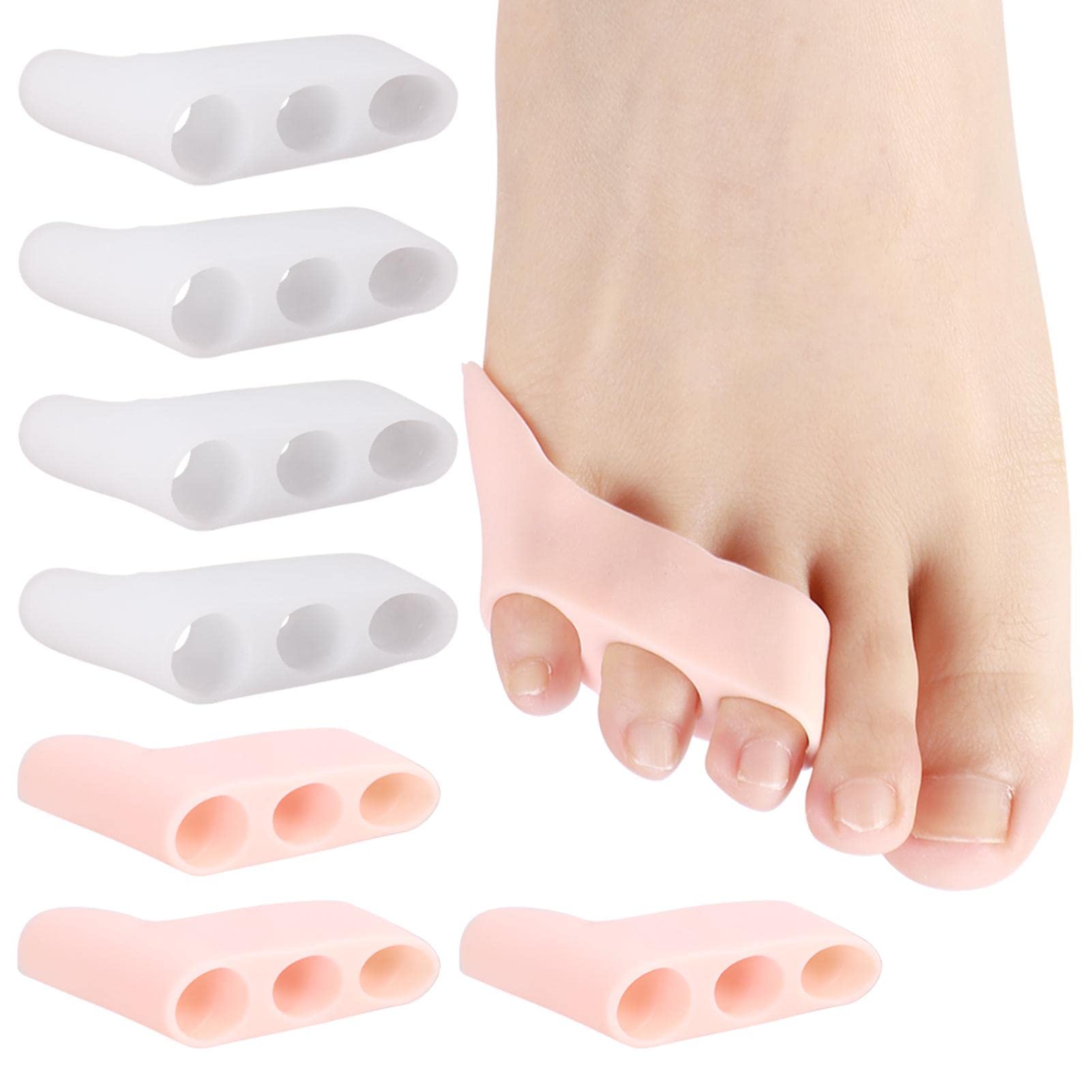 Buy Pinky Toe Separator, 4pairs Little Toe Straighteners for Curled ...