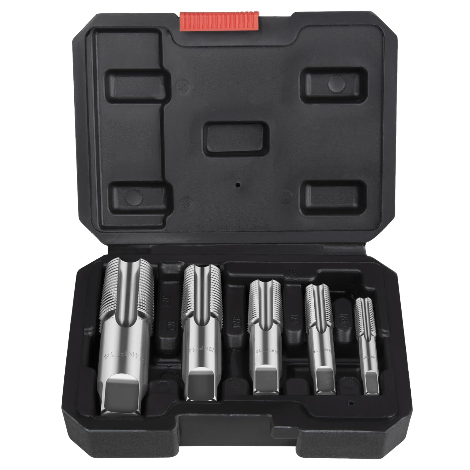 Amazon.com: Lytool NPT Pipe Tap Set,5-Piece 1/8",1/4",3/8",1/2", 3/4 ...