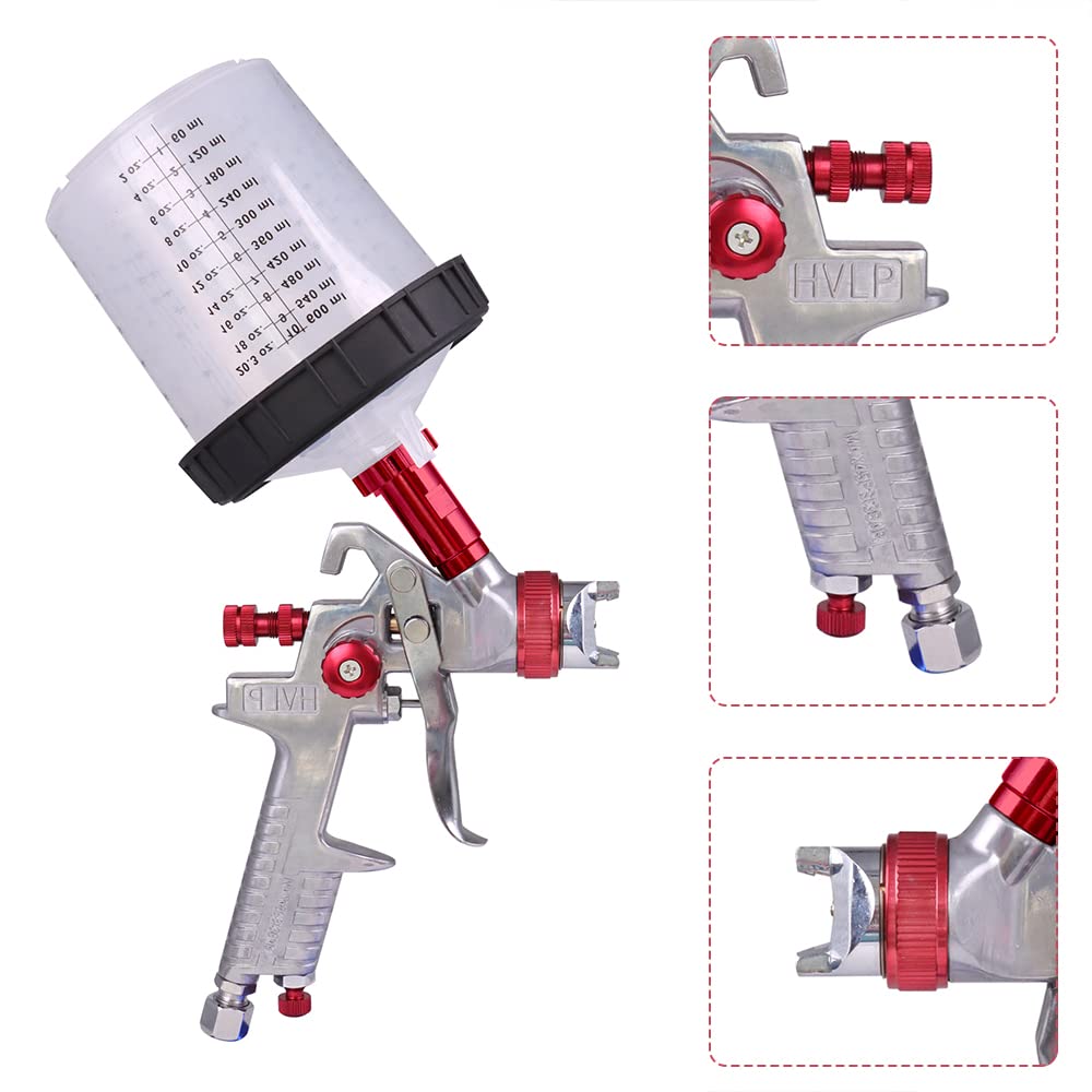 Aflybltol Paint Sprayer with Paint Mixing Quick Cup, HVLP Spray Paint ...