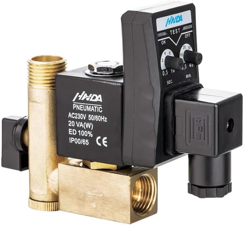 XIXIAN Drain Valve,1/2 Inch Electronic Drain Valve Brass Automatic ...