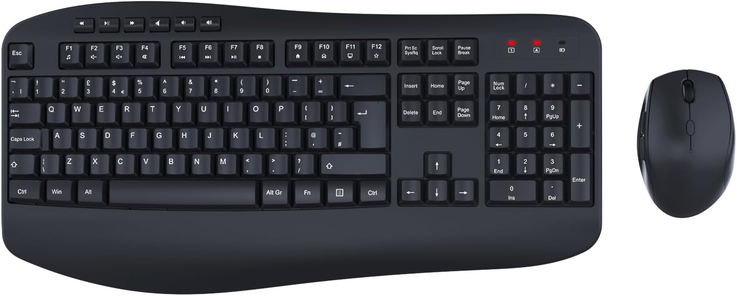 Microsoft Wireless Keyboard & Mouse, Desktop 900 Keyboard with USB for ...