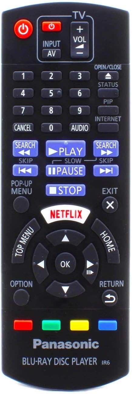 Remote Control for Panasonic DMP-BD84EB-K Smart 3D Blu-ray and DVD ...