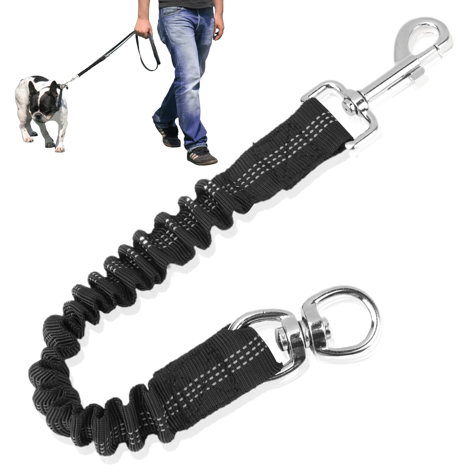 Bungee Dog Leash Extension Short Shock Absorber Dog Lead Elastic Buffer ...