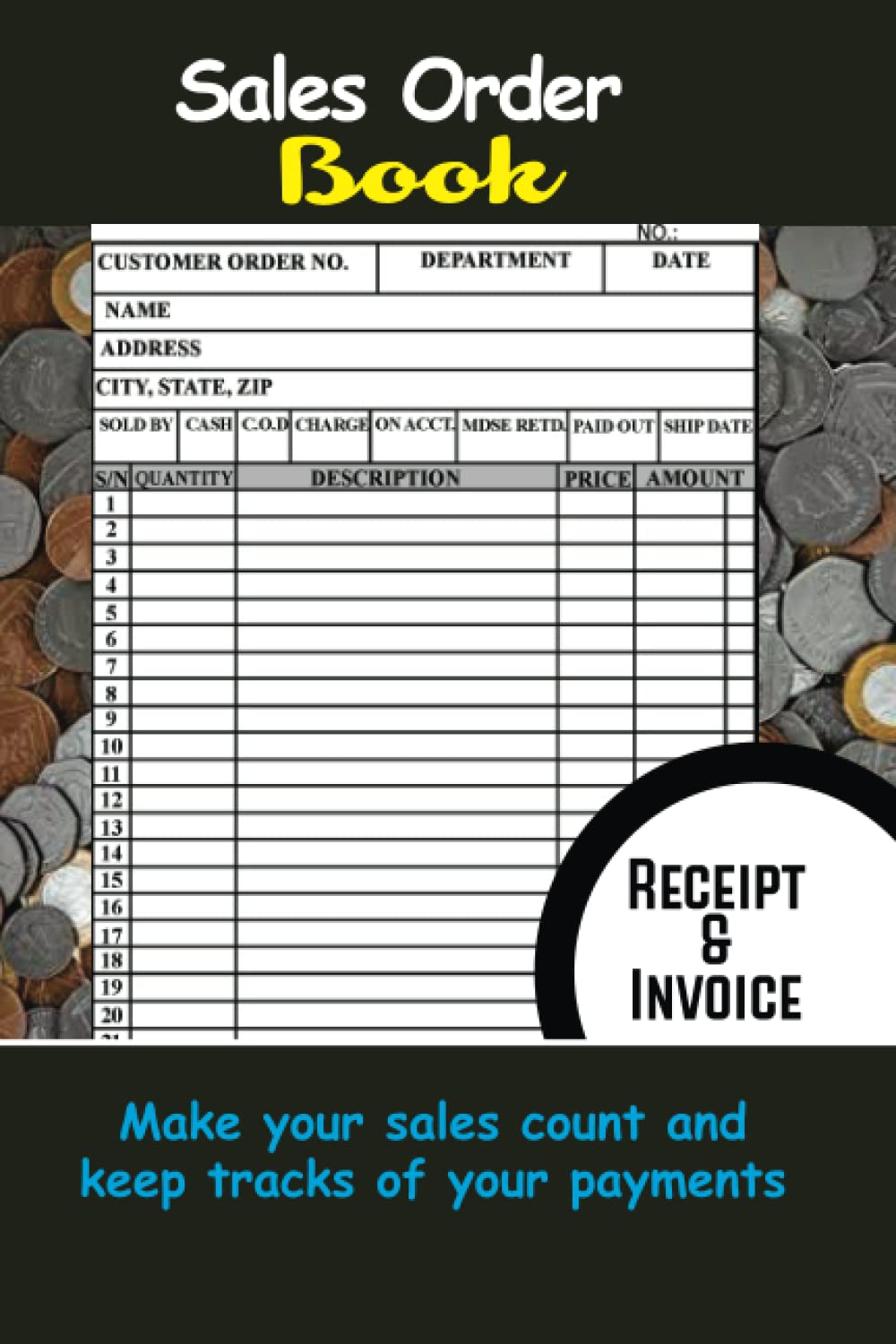 Amazon.com: Sales Order Book: Sales Order Book, Receipt invoice, Sales ...