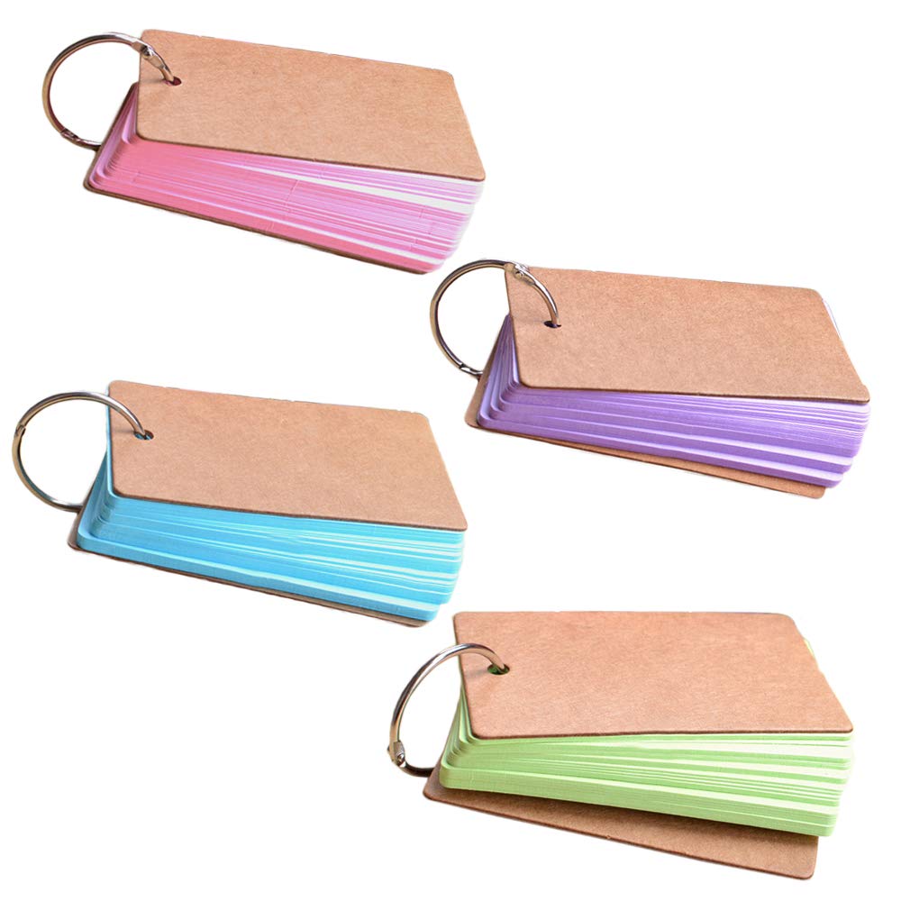8 Pcs Multicolor Flashcards With Binder Rings Spiral Notepads Study 8-pcs-multicolor-flashcards-with-binder-rings-spiral-notepads-study