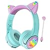 Amazon.com: SIMGAL Bluetooth Cat Ear Headphones for Kids, Wireless ...