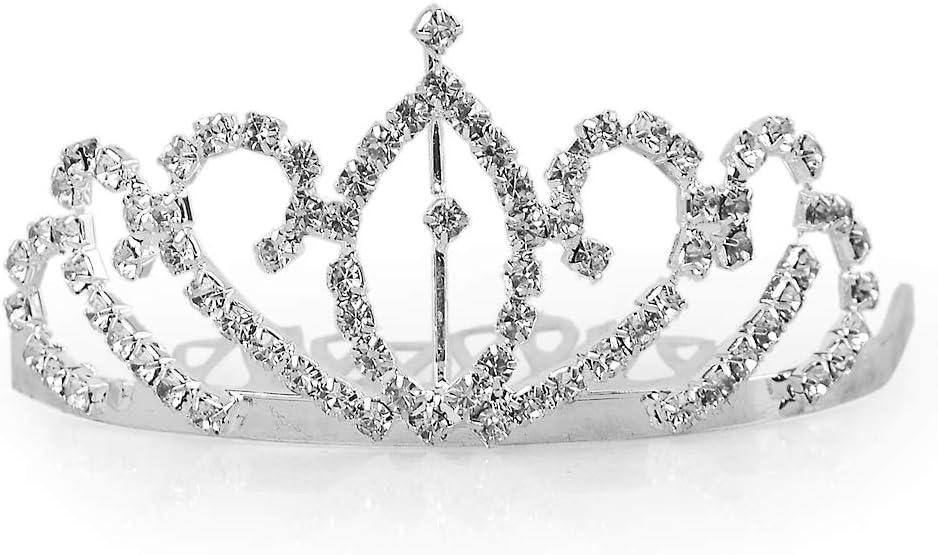 Amazon.com : Mini 2.56 inchs Rhinestone Tiara Comb Crown for Girls ...