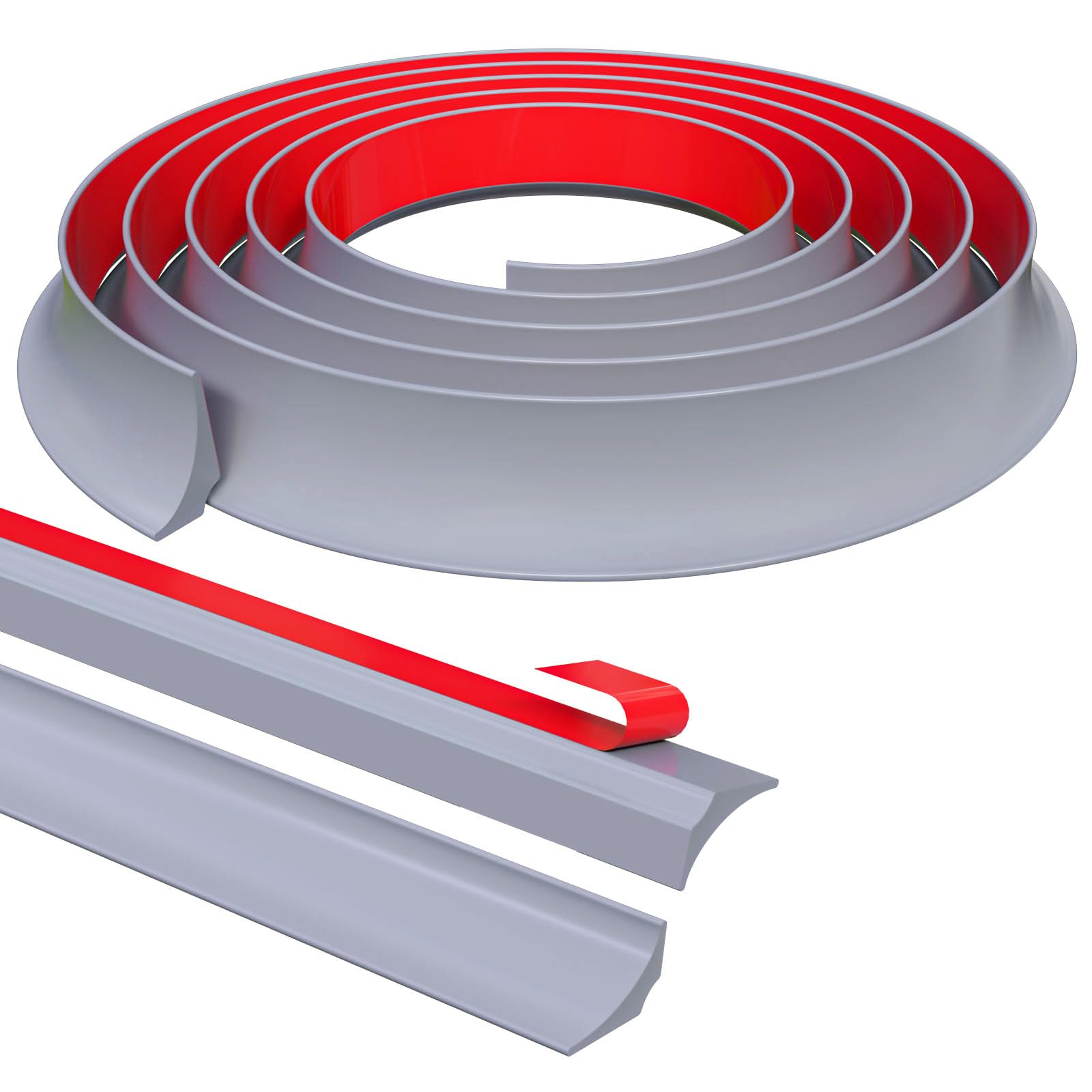 Snapklik.com : 39" Shower Threshold Water Dam Barrier Grey Shower Water ...
