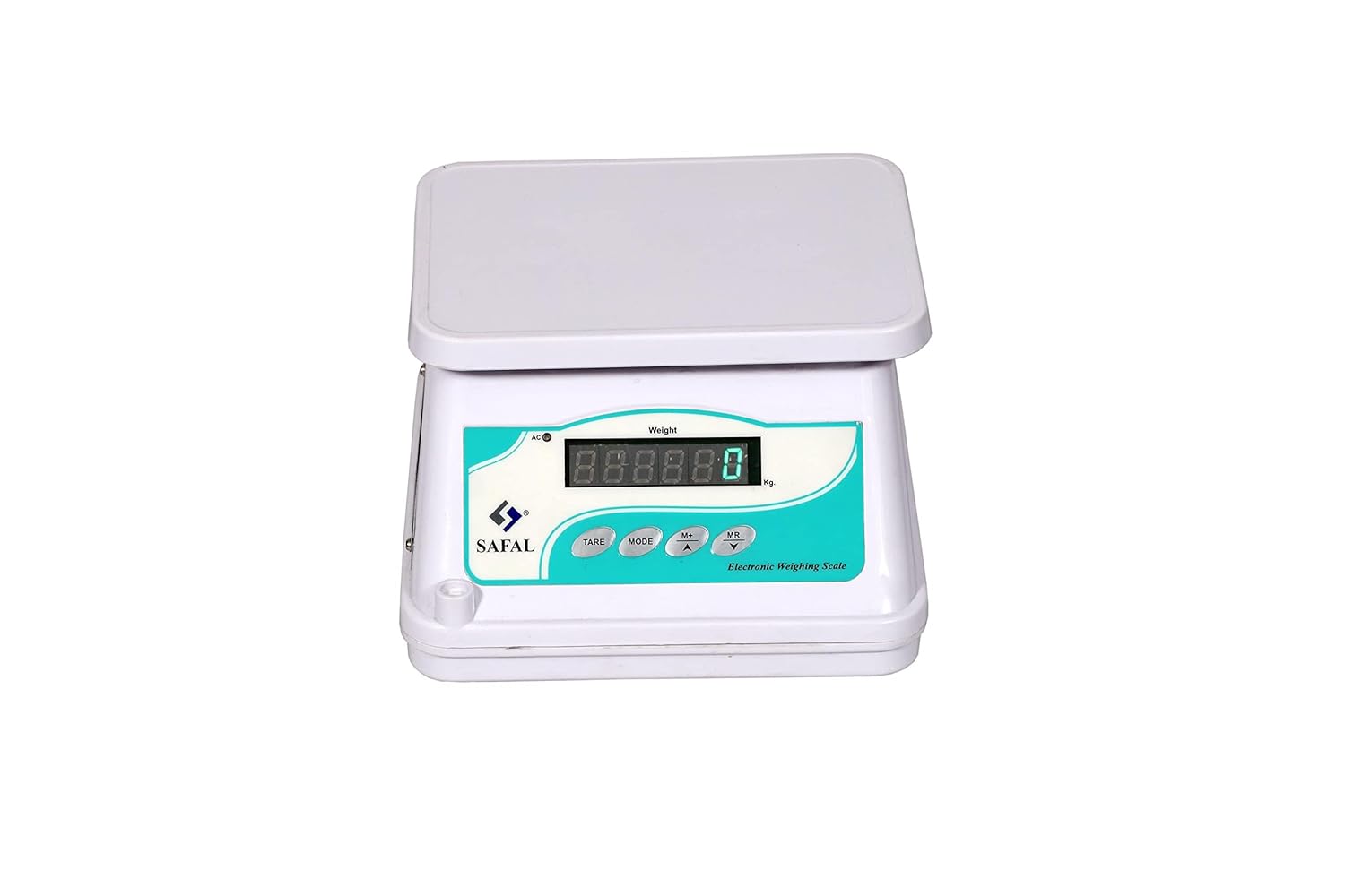 Safal 10kgx1g Digital Weight Machine/Weighing Scale With Sealed Rechargeable Battery (Backup ...