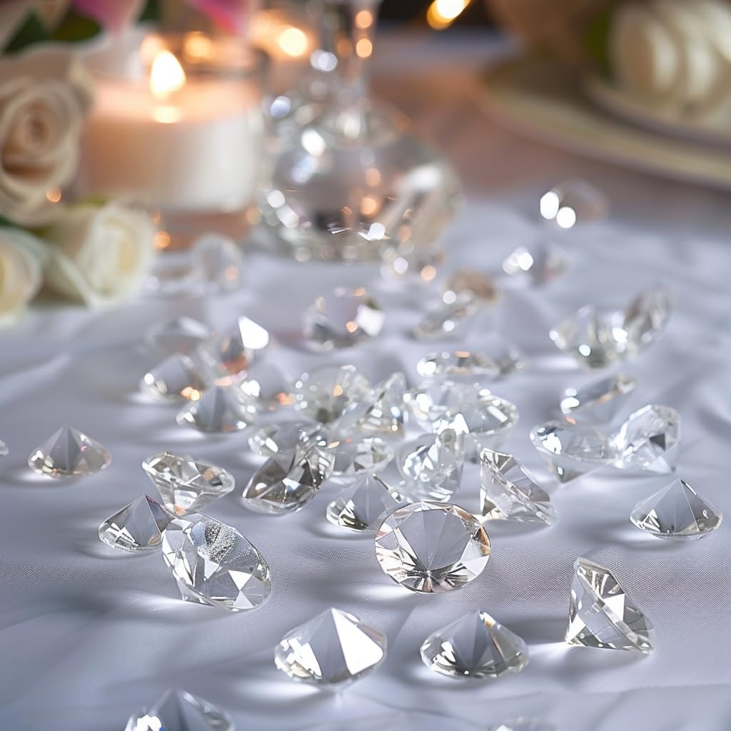 Diamond Inspired Centerpieces 200mm Huge Clear Crystal Diamond