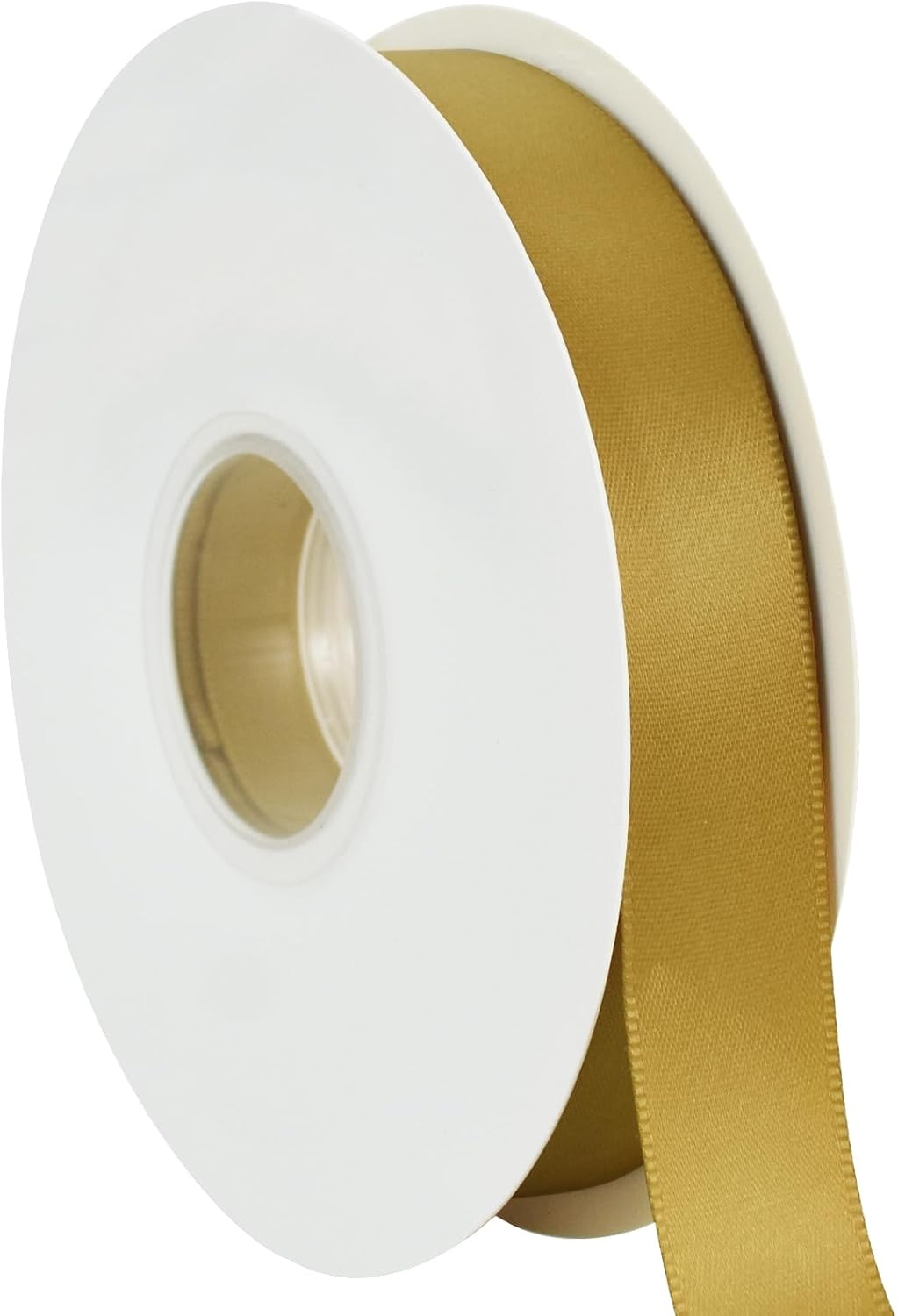 Amazon.com: TONIFUL 7/8 Inch x 50yd Gold Satin Ribbon Thin Solid Fabric ...