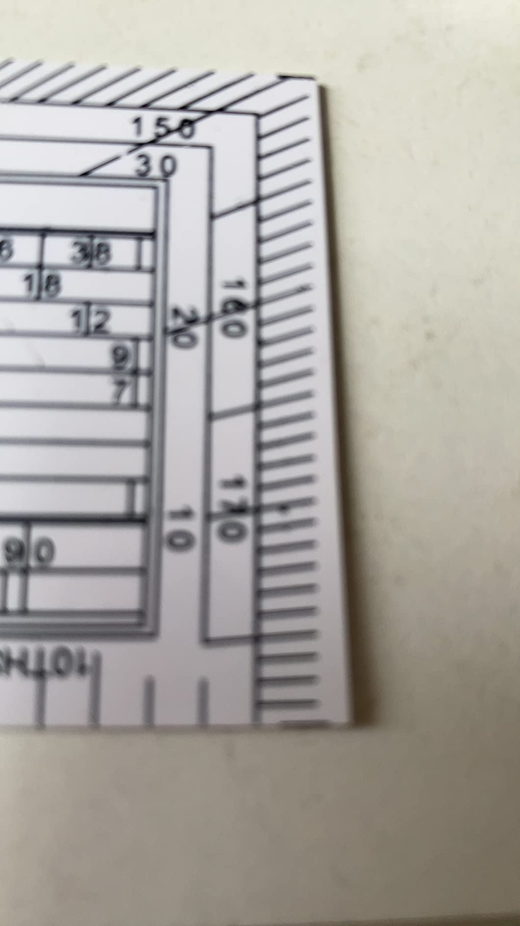 Craftwaft Academy Diagonal Scale Ruler Inch Divisions for Architecture ...