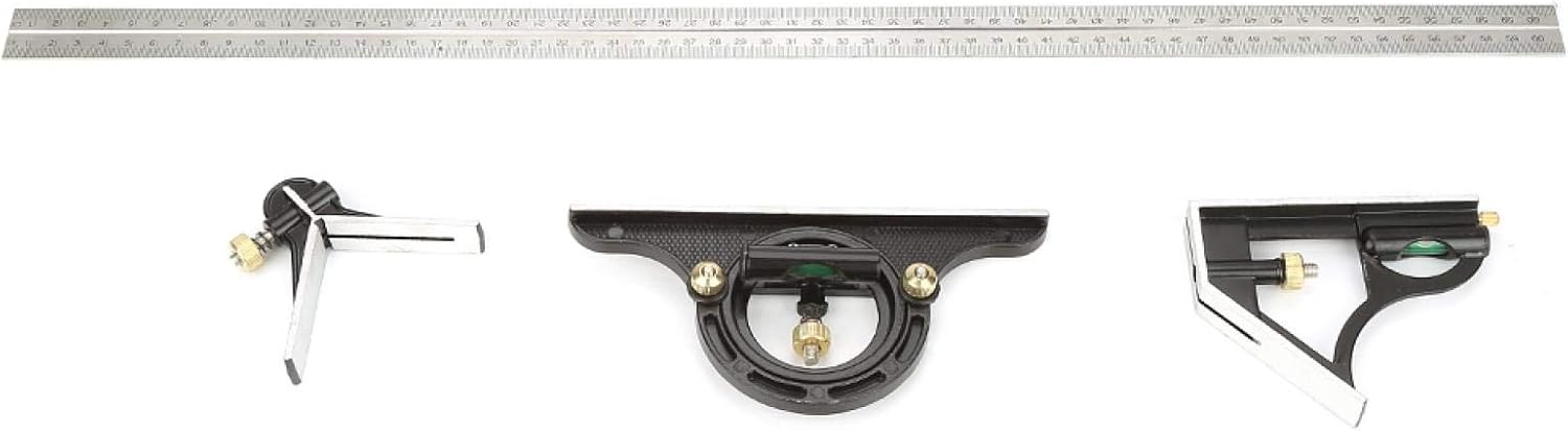Combination Square Angle Ruler Set,Stainless Steel Adjustable Angle ...