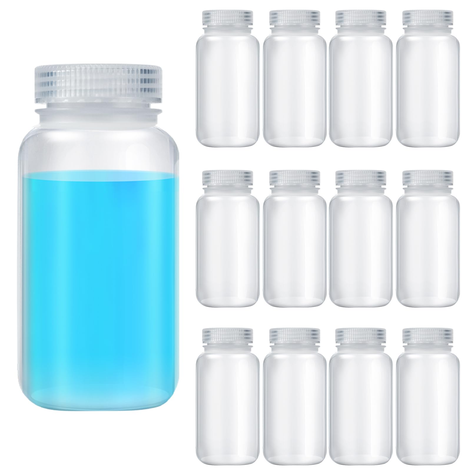 Snapklik.com : Tatuo 12 Pcs 4 Oz 125ml Polypropylene Reagent Bottle ...