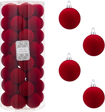 Amazon.com: Every Day is Christmas Velvet 50ct 57cm/2.24" Christmas ...