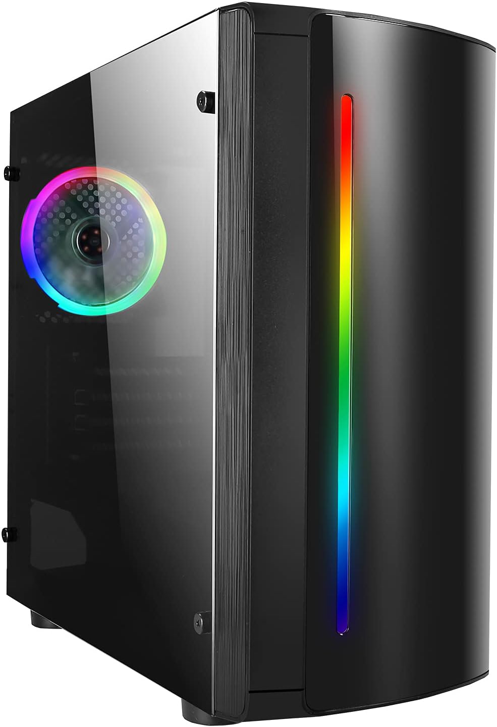 Amazon.com: CiT Beam MATX RGB PC Gaming Case, Micro-ATX & Mini ITX Mobo ...