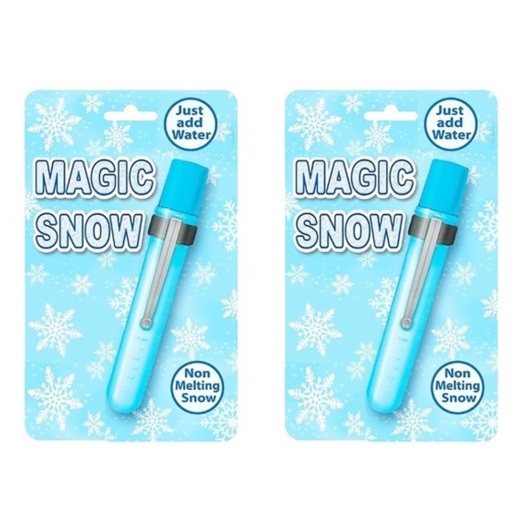 LND Gifts Magic Snow Set of 2 Snow Tubes - Instant Fake Snow ...