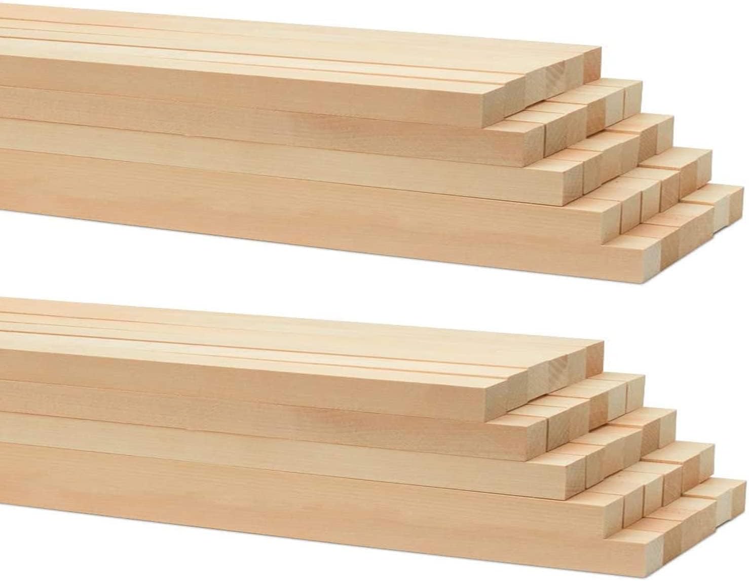 10 pack of 30cm long Wooden Craft Sticks - Pine Square Dowels Poles ...