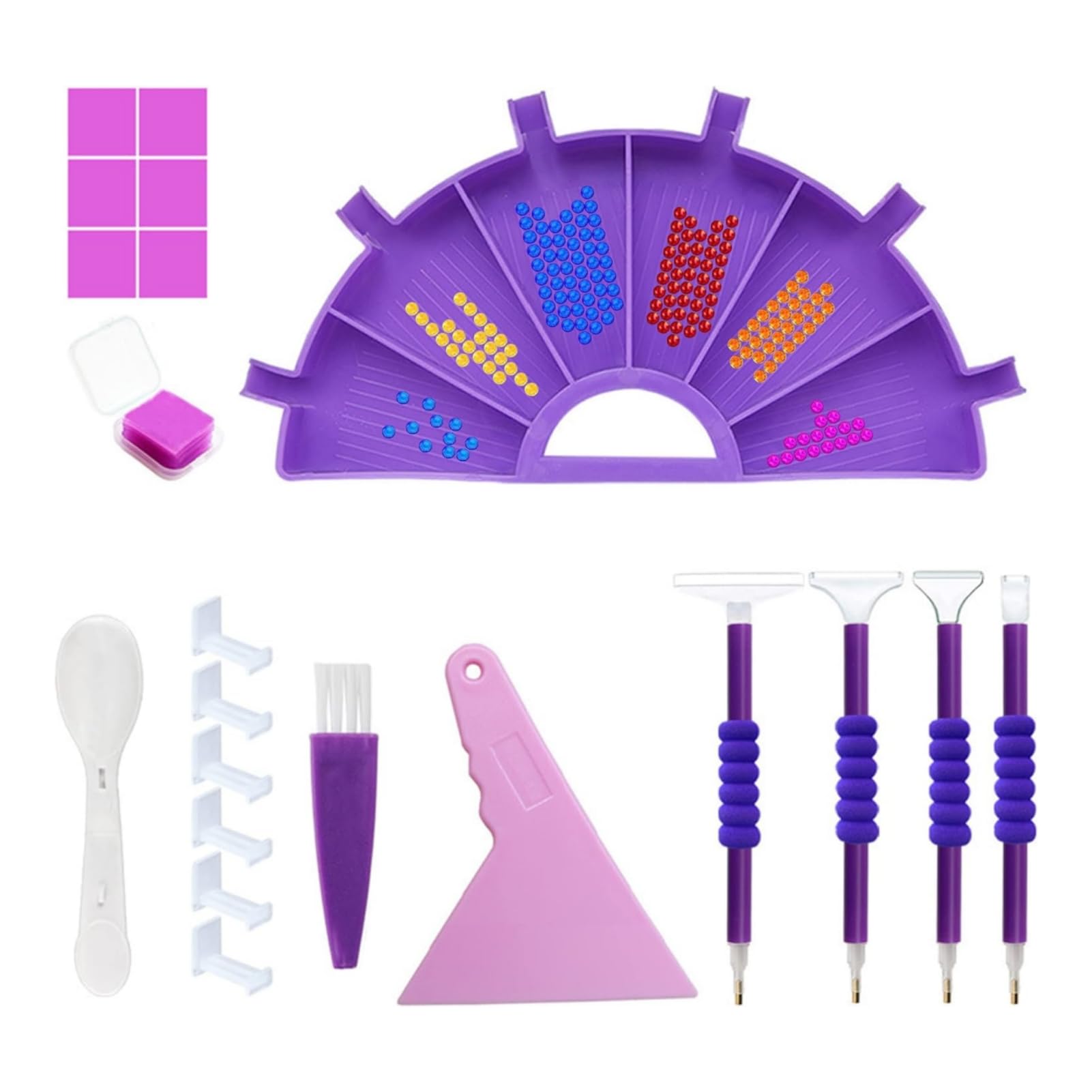 NEOUTH Diamond Painting Accessories Tray Organizer Kits, 6 Grid Diamond ...