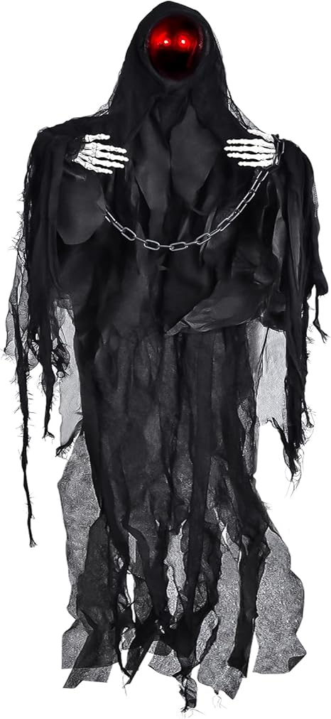 Amazon.com: 47" Halloween Animated Hanging Ghost Scary,2024 Hanging ...