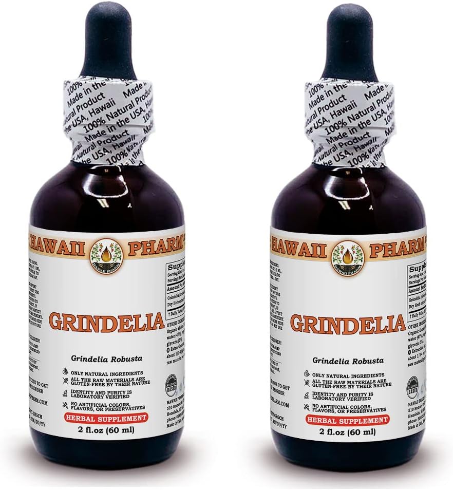 Amazon.com: Hawaii Pharm Grindelia Liquid Extract, Grindelia (Grindelia ...