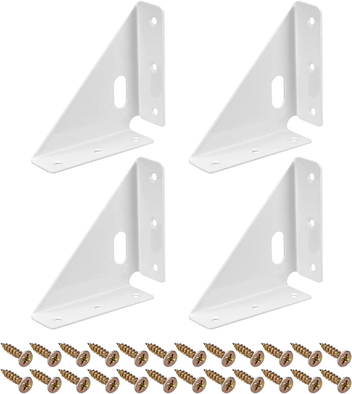 sourcing map 8Pcs Angle Corner Brackets 66mm x 66mm, Cold Rolled Steel ...