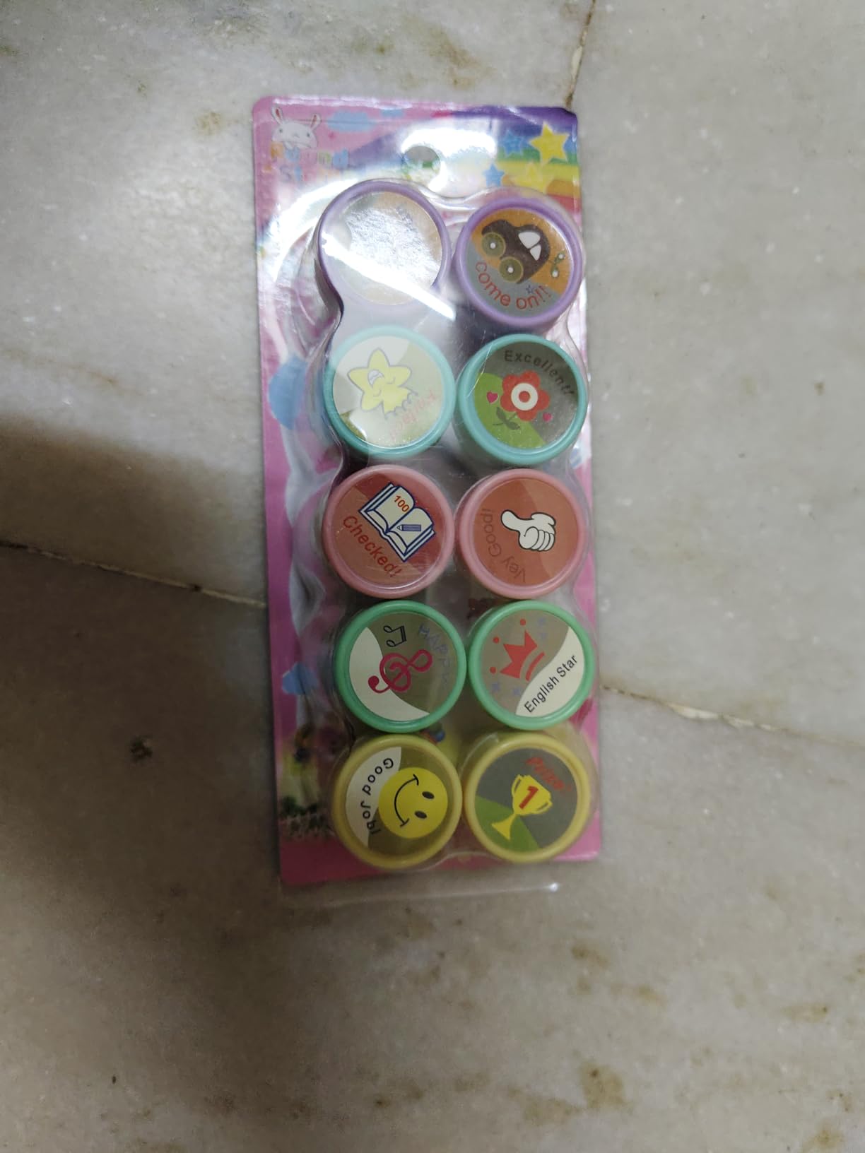 RKZ® 10 Pack Motivation Stamper for Kids - Plastic Stamper Toys Art ...