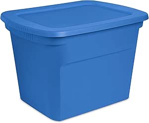 Amazon.com - Sterilite 18 Gallon Stackable Storage Box Tote Container ...