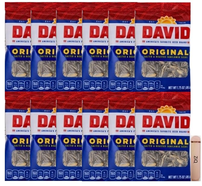 Amazon.com : David Seeds Original Sunflower Seeds, 1.75-ounce Bags(Pack ...
