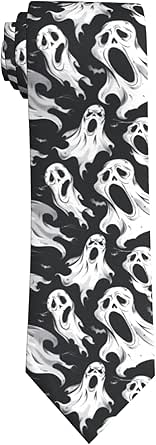 Amazon.com: Halloween Ghost Men'S Tie Funny Casual Neckties For Men ...