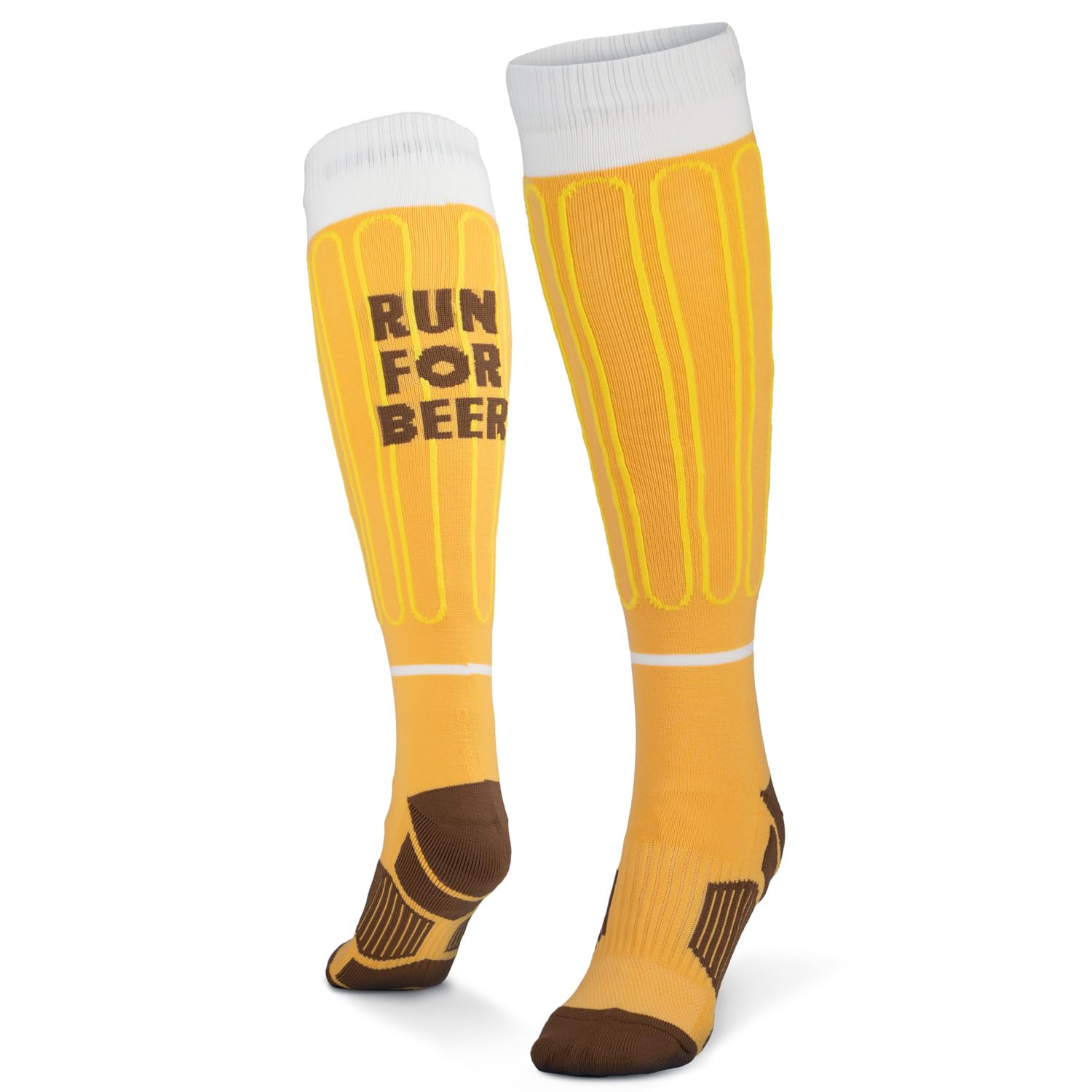 Amazon.com: Gone For a Run Run For Beer Knee High Half Cushioned ...