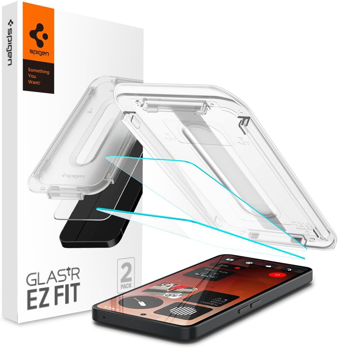 Spigen Glas.tR EZ Fit Tempered Glass Screen Protector for Nothing Phone ...