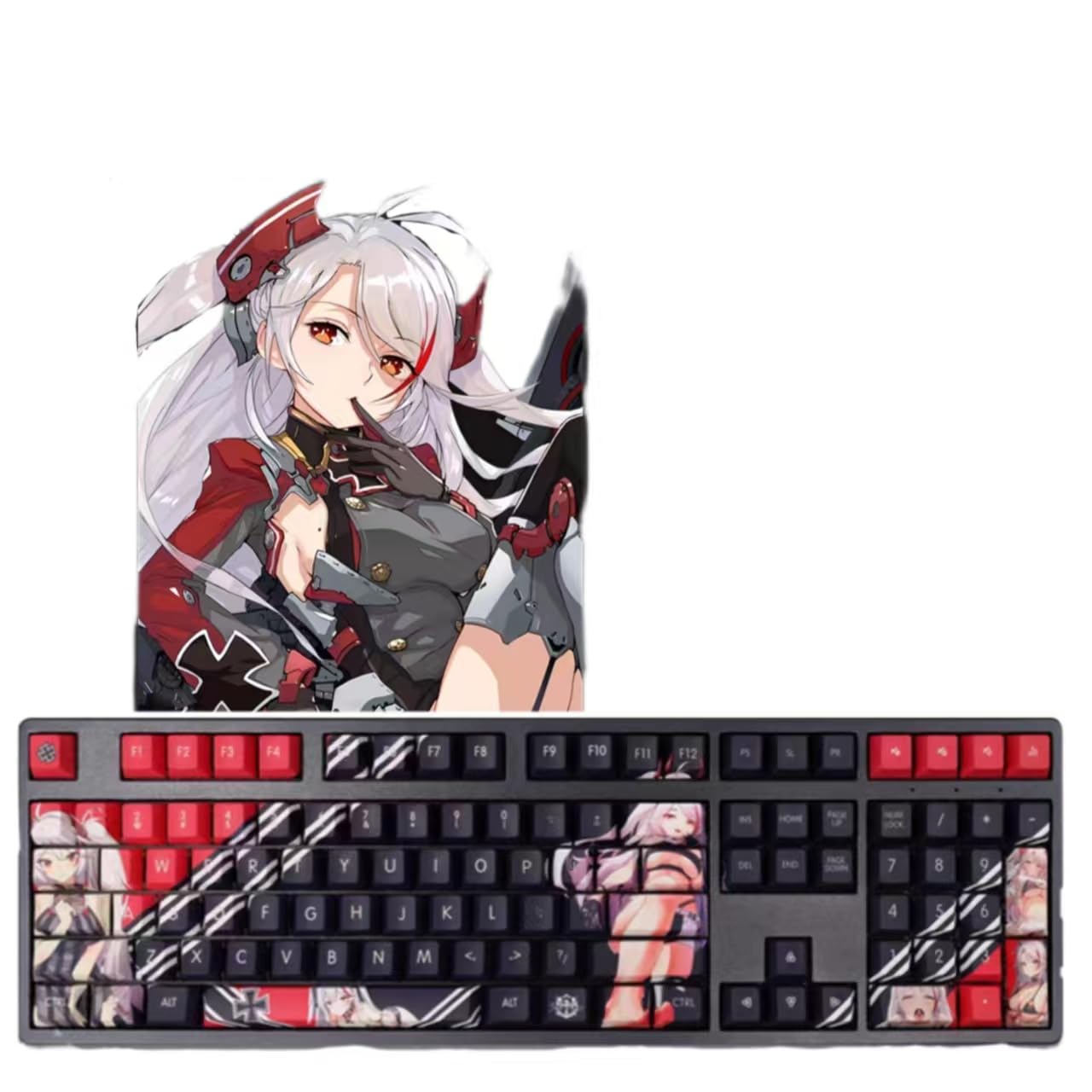 KEYOTIM Computer keyborads PBT Dye Upgrade 108 Keycap Set Profile with ...