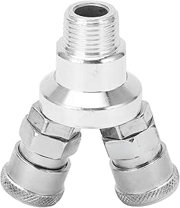 2 Way Hose Manifold Splitter Coupler Carbon Steel G12 Thread Manifold ...