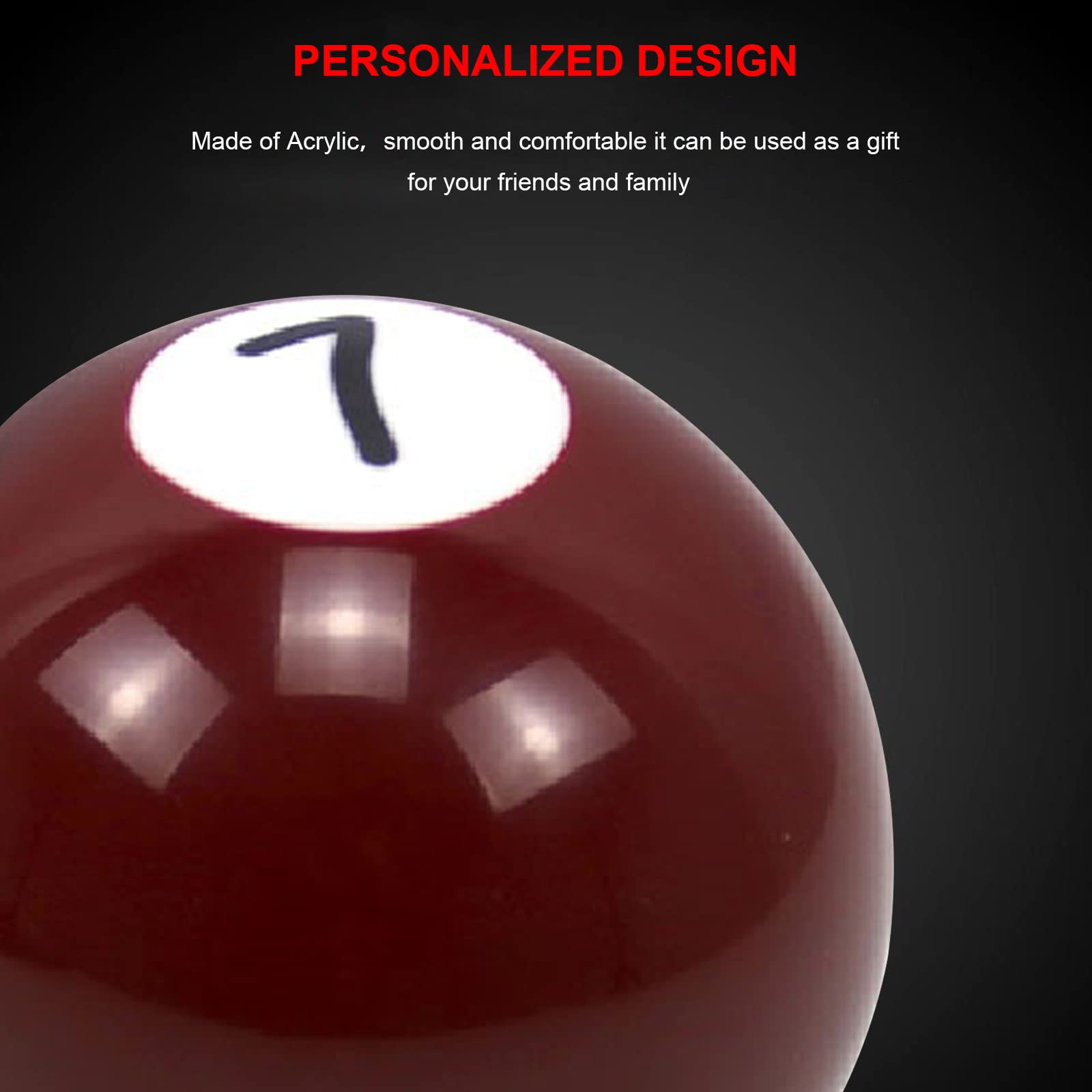 Snapklik.com : RYANSTAR Shifter 7 Ball Billiard Pool Custom Shift Knob ...