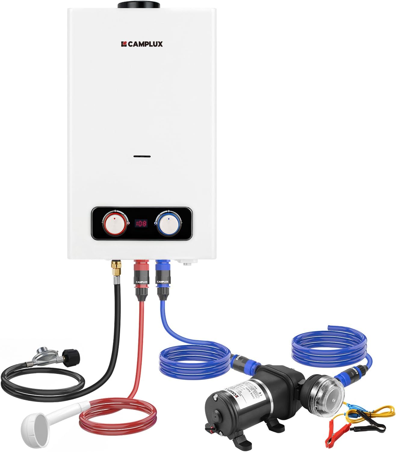 Amazon.com: CAMPLUX Nano 3 Pro, Battery Powered Portable Water Heater ...