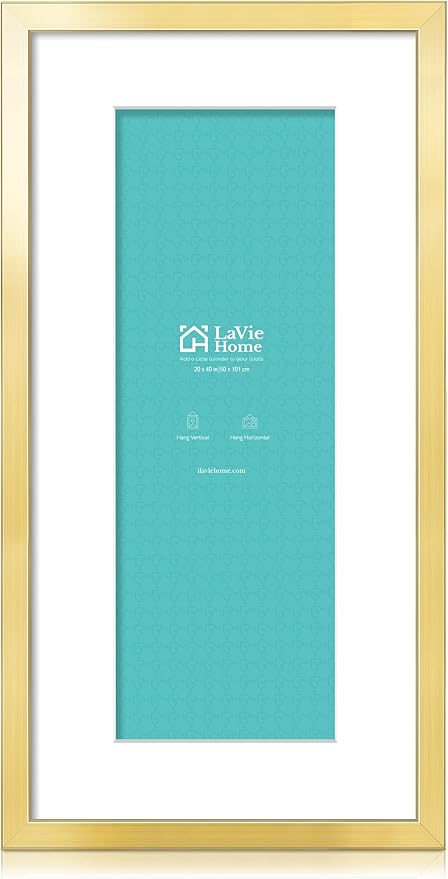 Amazon.com - LaVie Home 20 x 40 Poster Frame Gold, Display Pictures ...
