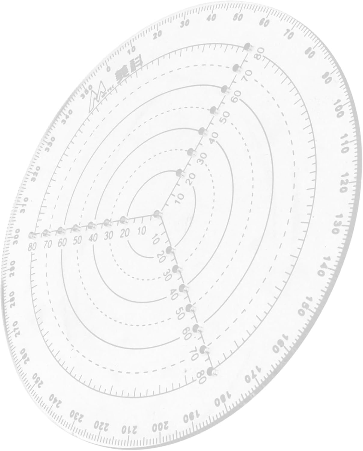 Amazon.com : DOITOOL Center Finding Ruler Circle Template Drawing Tools ...