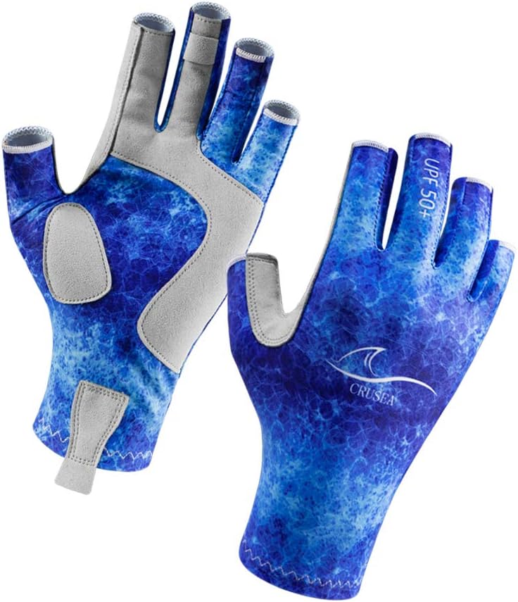Amazon.com : Fingerless Outdoor Gloves Sun Gloves UV Protection UPF50 ...