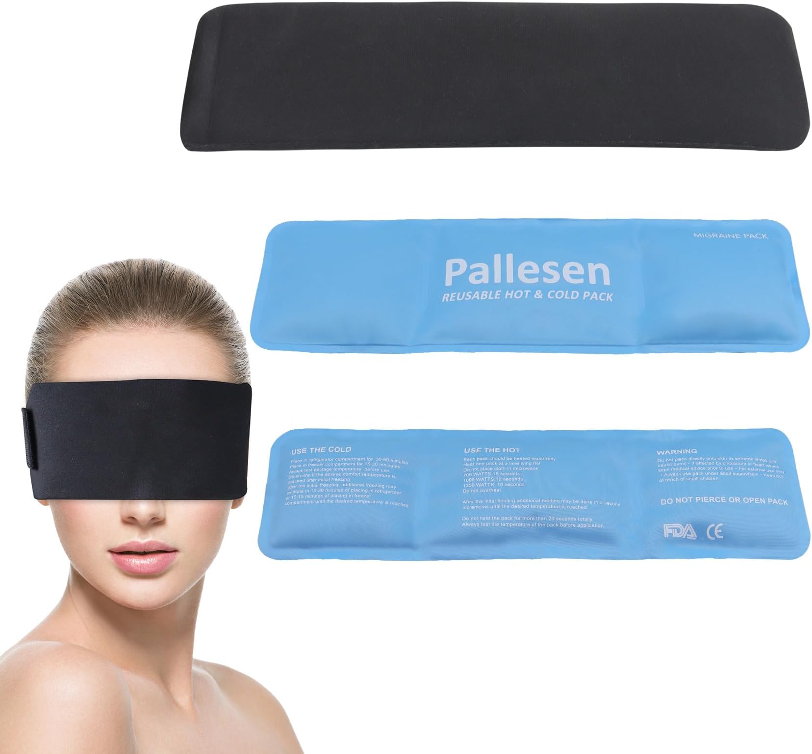 Amazon.com: Pallesen Gel LCE Packs for Injuries Reusable,Cold Compress ...