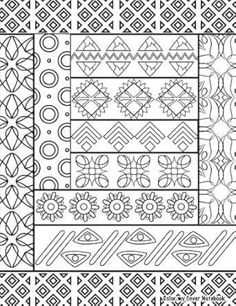 Color My Cover Notebook (Wacky pattern): Therapeutic notebook for ...