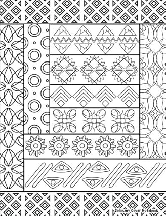 Color My Cover Notebook (Wacky pattern): Therapeutic notebook for ...