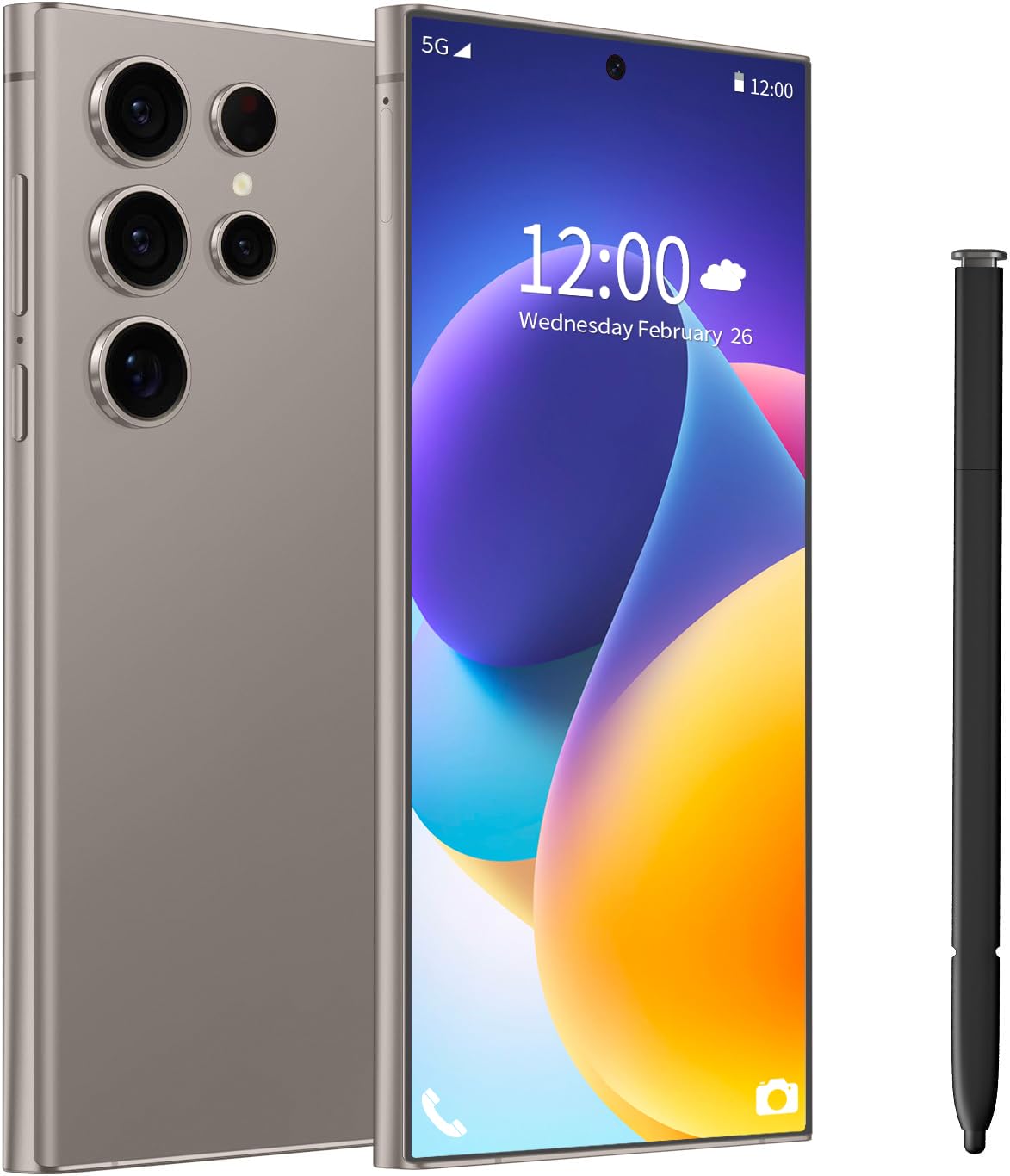 Amazon.com: SANSHREUNI C24 Ultra Android Phone, 8GB+256GB Unlocked Cell ...