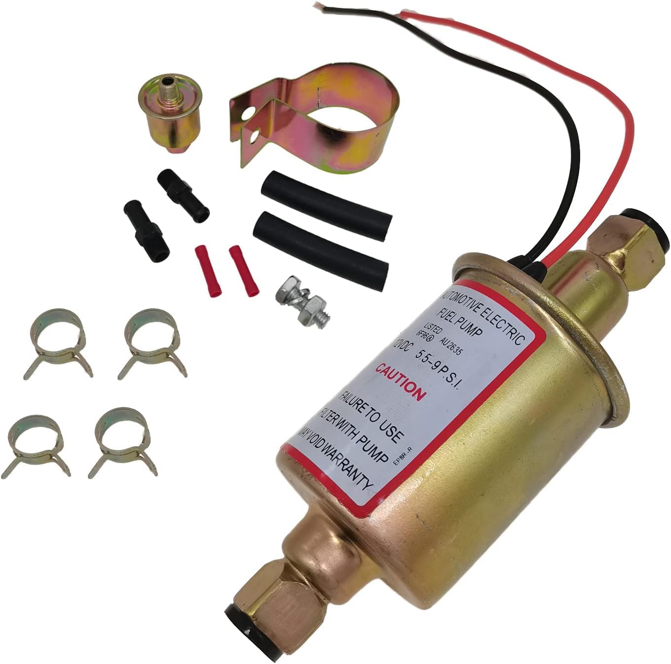 Amazon.com: 12V Universal Electric Fuel Pump 5-9 PSI 30GPH Gasoline and ...