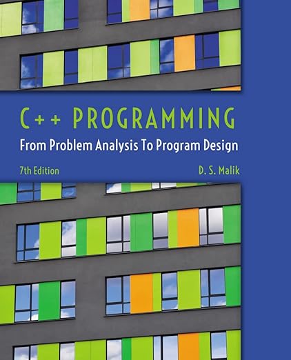 Amazon.com: C++ Programming: From Problem Analysis to Program Design ...