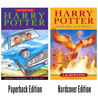Harry Potter First Cover Edition of Chamber of Secrets and Order of ...