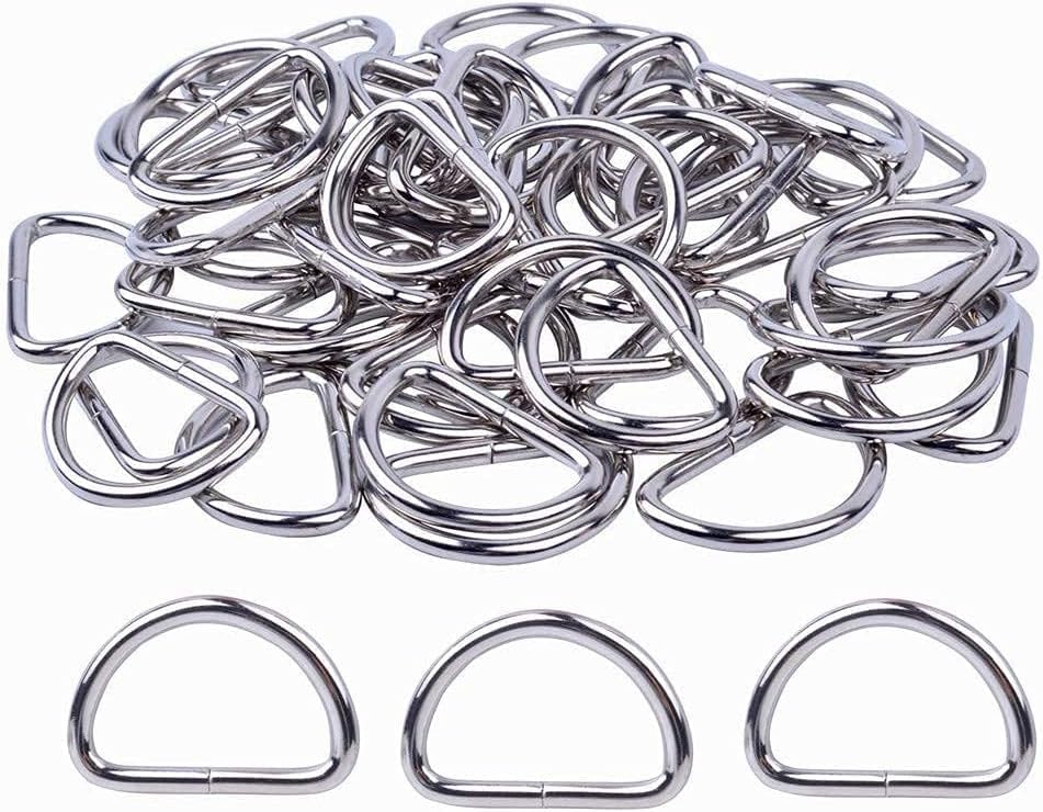 Amazon.com: Metal D Rings Heavy Duty 1 Inch D Shape Rings for Sewing ...