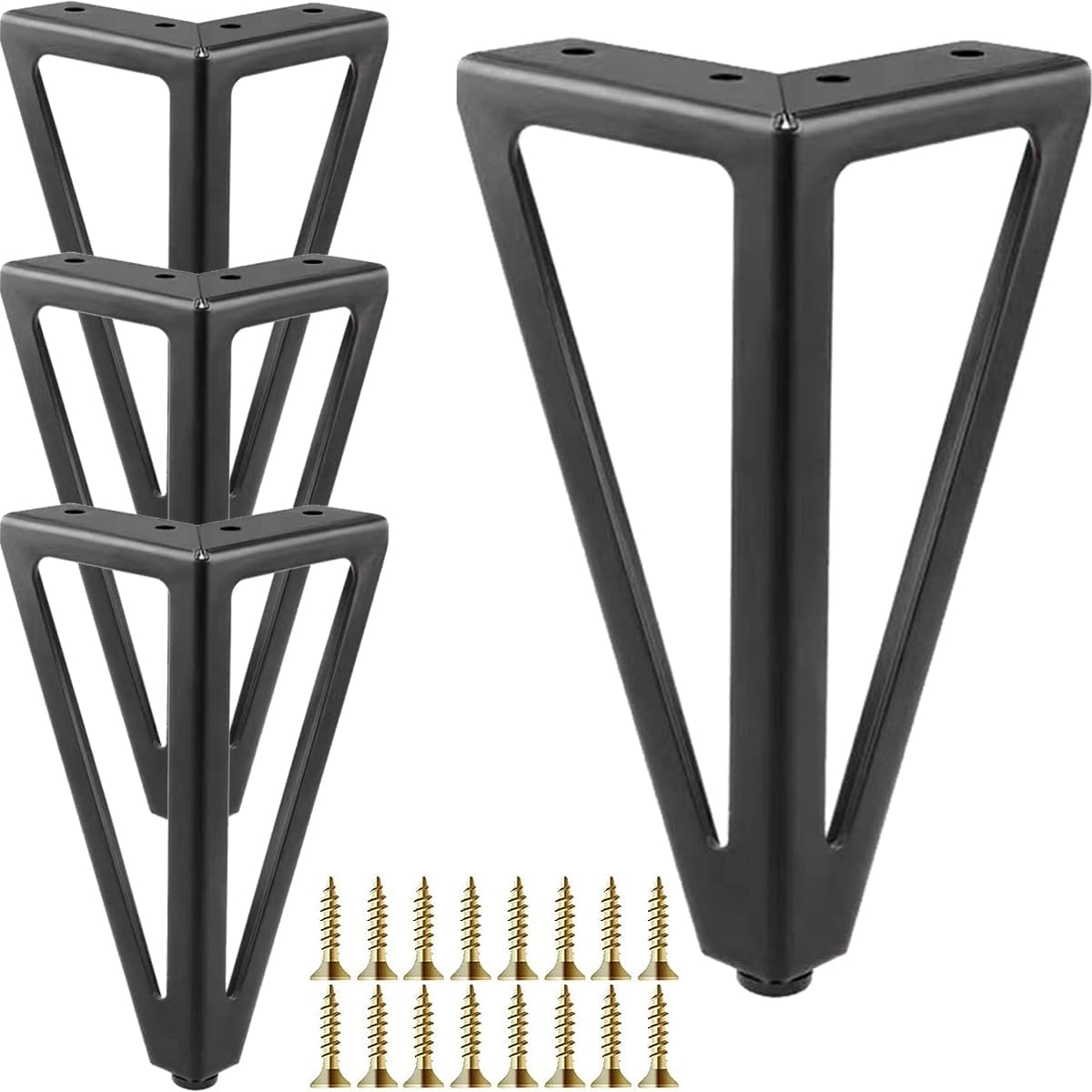 Amazon.com: CHORMING 6.1Inch Furniture Legs, Set of 4 Metal Furniture ...