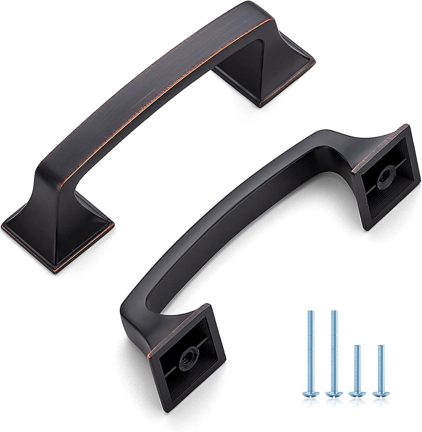 Ravinte Solid 3 Inch Big Square Foot Cabinet Pulls Oil Rubbed Bronze ...